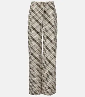 Burberry Checks Pants For Women