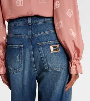 Dolce & Gabbana Distressed Straight Jeans