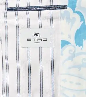 Etro Printed Single-breasted Cotton Blazer - Multicoloured