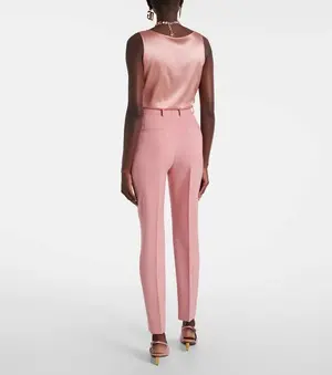 Dolce & Gabbana Virgin Wool Slim Fit Trousers