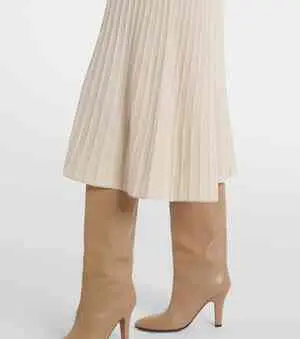 JOSEPH Ribbed-knit Wool Midi Dress