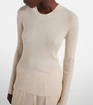 JOSEPH Ribbed Merino Wool Sweater