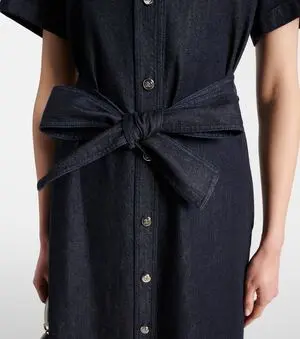 Dolce & Gabbana Belted Denim Shirt Dress