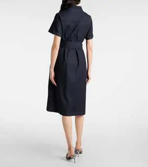 Dolce & Gabbana Belted Denim Shirt Dress