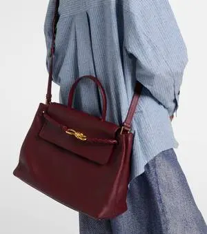 Bottega Veneta Ciao Ciao Medium Leather Tote Bag - Burgundy