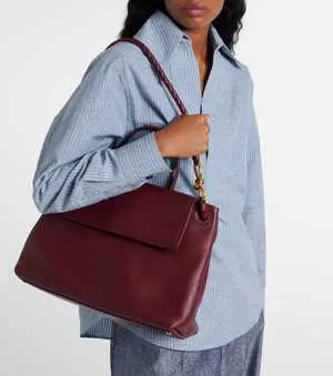 Bottega Veneta Ciao Ciao Medium Leather Tote Bag - Burgundy