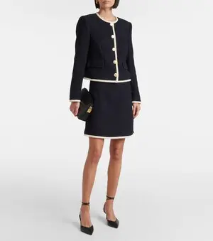 Veronica Beard Mabel Cropped Tweed Jacket
