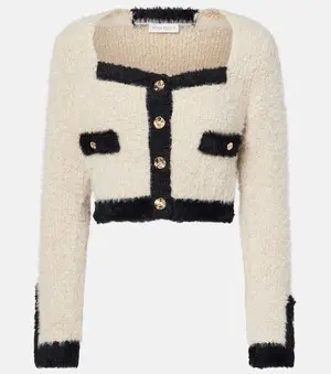 Nina Ricci Lamé Cardigan - Beige