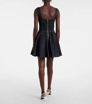 Dolce & Gabbana Denim Bustier Mini Dress