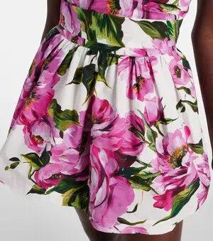Dolce & Gabbana Floral Pleated Mini Dress