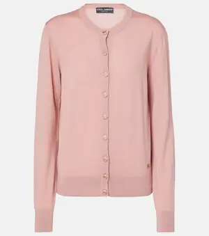 Dolce & Gabbana Virgin Wool Cardigan - Pink