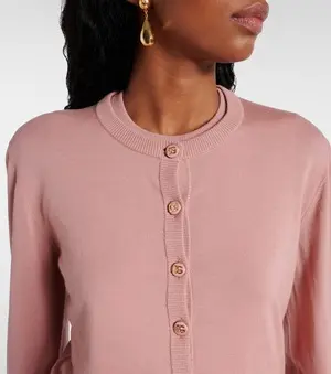 Dolce & Gabbana Virgin Wool Cardigan - Pink