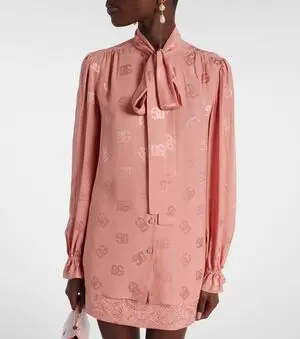 Dolce & Gabbana Dg Silk Satin Blouse