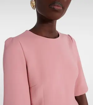Dolce & Gabbana Virgin Wool Minidress - Pink
