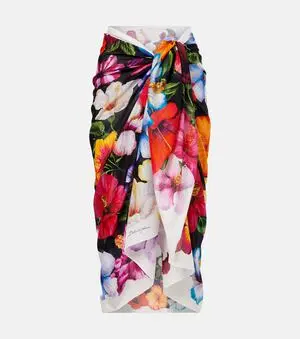 Dolce & Gabbana Floral Cotton Beach Cover-up - Multicoloured