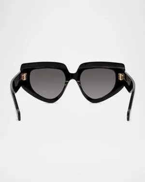 Loewe Loewe Anagram LW40154U Sunglasses Black/smoke