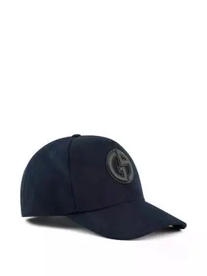 Giorgio Armani Logo-appliqué Baseball Cap - Blue