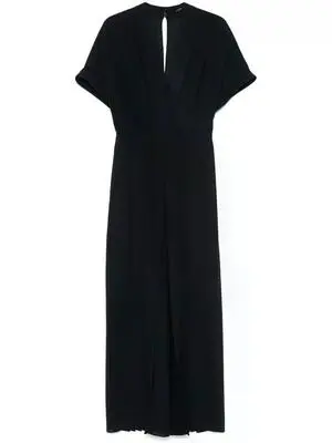 JOSEPH Sofia Pleated Jumpsuit - Blue