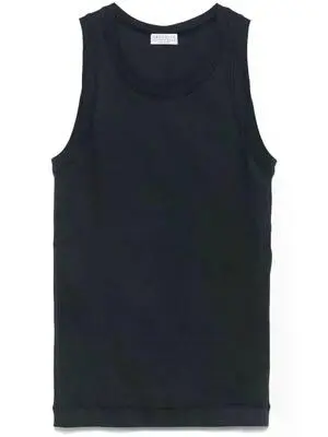 Brunello Cucinelli Fine-ribbed Tank Top - Blue