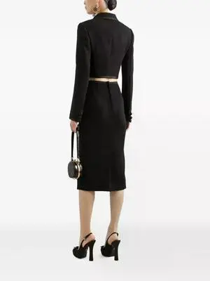 Dolce & Gabbana Straight Midi Skirt - Black