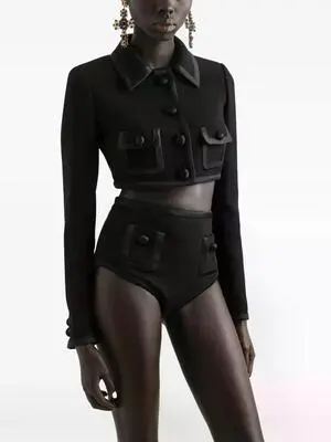 Dolce & Gabbana Button-up Cropped Jacket