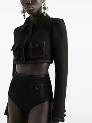 Dolce & Gabbana Button-up Cropped Jacket