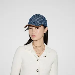 Gucci Gg Denim Baseball Hat