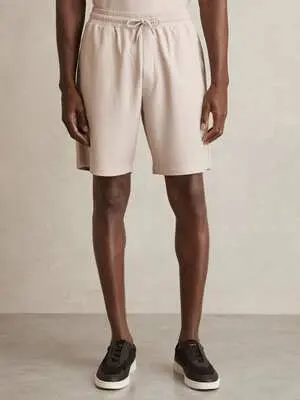 REISS Zano Textured Knit Shorts