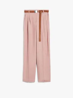 Max Mara Straight-fit Linen Trousers