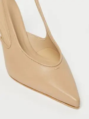 Max Mara Nappa Leather Slingbacks