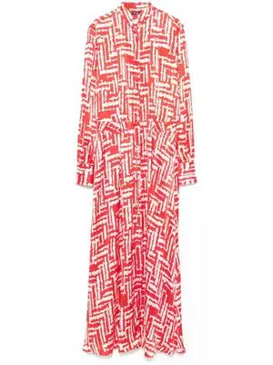 Kiton Geometric-print Maxi Dress