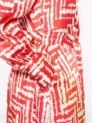 Kiton Geometric-print Maxi Dress