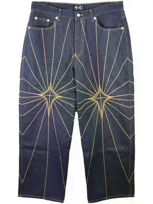 THUG CLUB Rise Jeans - Blue