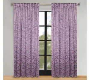 SUPERIOR Leaves Room Darkening Curtains With Ba Ck Tabs, 52x84 - One-color