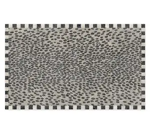 MACKENZIE-CHILDS Snow Leopard 2' X 3' Washable Ug