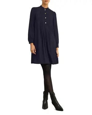 HOBBS LONDON Madeline High Neck Mini Dress