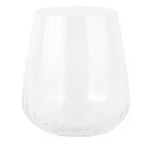 VIETRI Francesca Amber Double Old Fashioned Glass - Clear