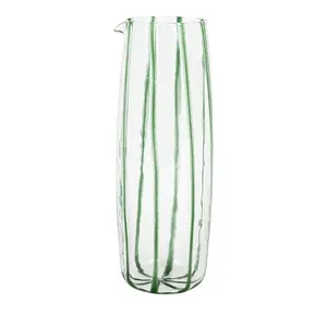 VIETRI Nuovo Stripe Pitcher - Green