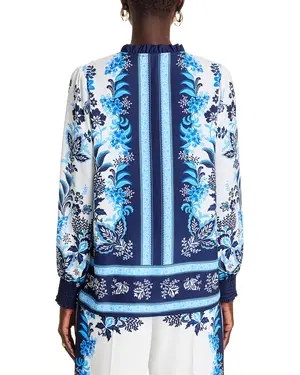 T Tahari Printed Blouse