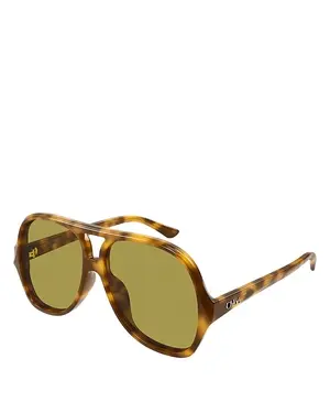 Chloé Salome Navigator Sunglasses - Avana