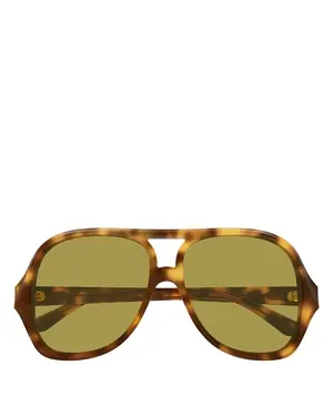 Chloé Salome Navigator Sunglasses - Avana