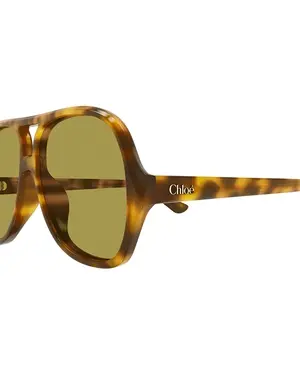 Chloé Salome Navigator Sunglasses - Avana