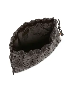 Bottega Veneta Intrecciato Leather Shoulder Bag - Fondant/gold