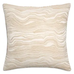 HUDSON PARK COLLECTION Marbled Sand Sham Set, Euro Exclusive - Beige