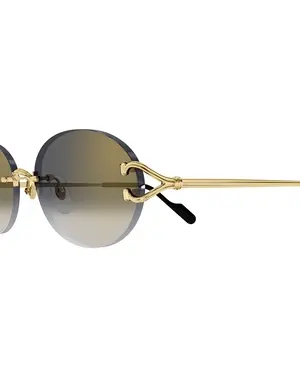 Cartier C Decor Oval Sunglasses - Gold