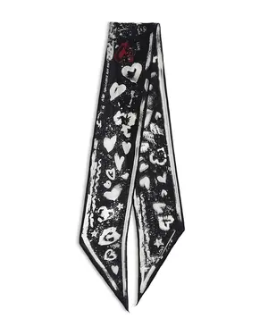 Zadig&Voltaire Jessie Love Silk Scarf - Black