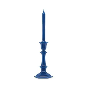 THE MARTHA, BY BACCARAT Harcourt Candlestick Candle, 12.32 Oz. Blue
