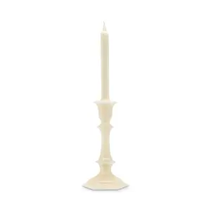 THE MARTHA, BY BACCARAT Harcourt Candlestick Candle, 12.32 Oz - White