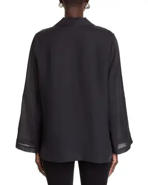 Michael Kors Tie Neck Top - Black