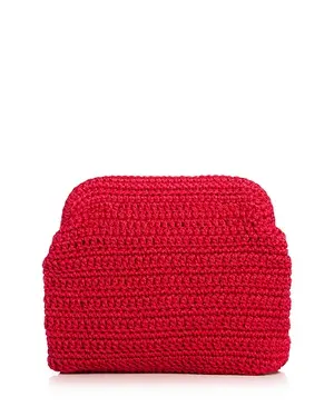 Binge Knitting Paloma Woven Pouch - Ruby